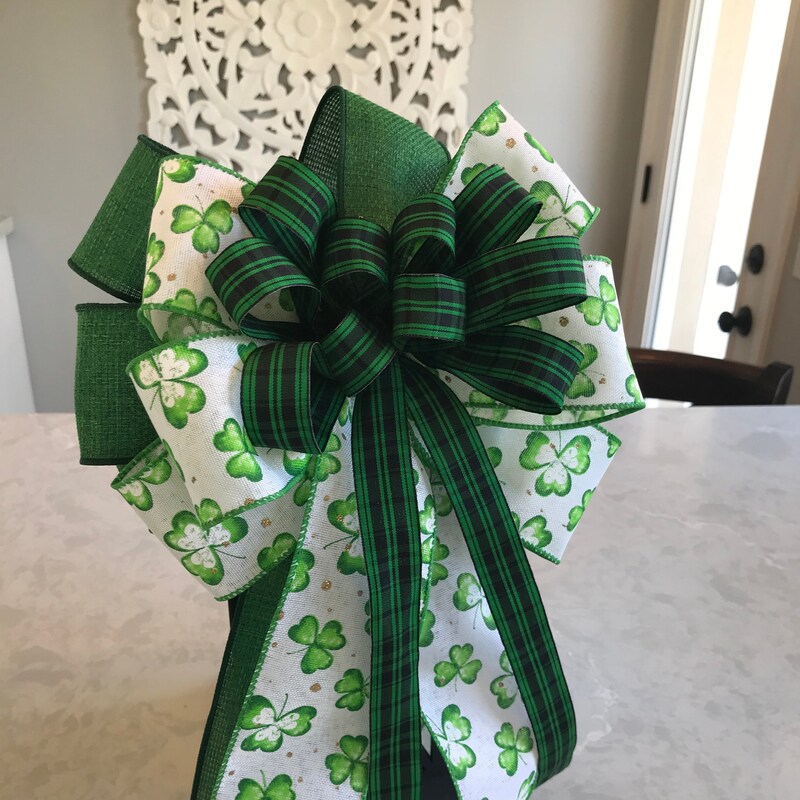 St Patricks Day Bow - Etsy