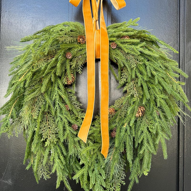 Cedar Wreath - Etsy