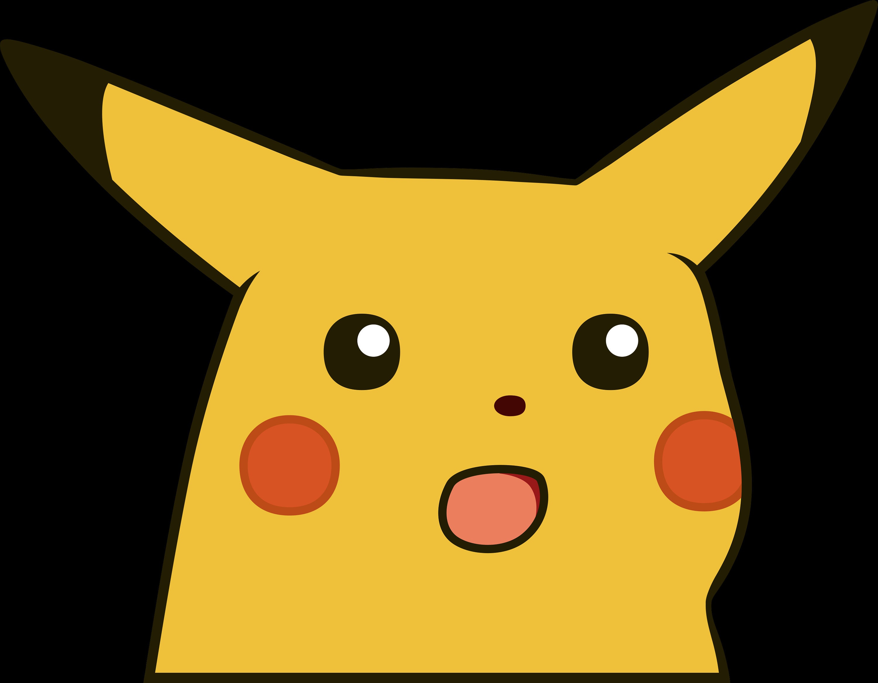 Pikachu Shocked Meme Sticker - Etsy