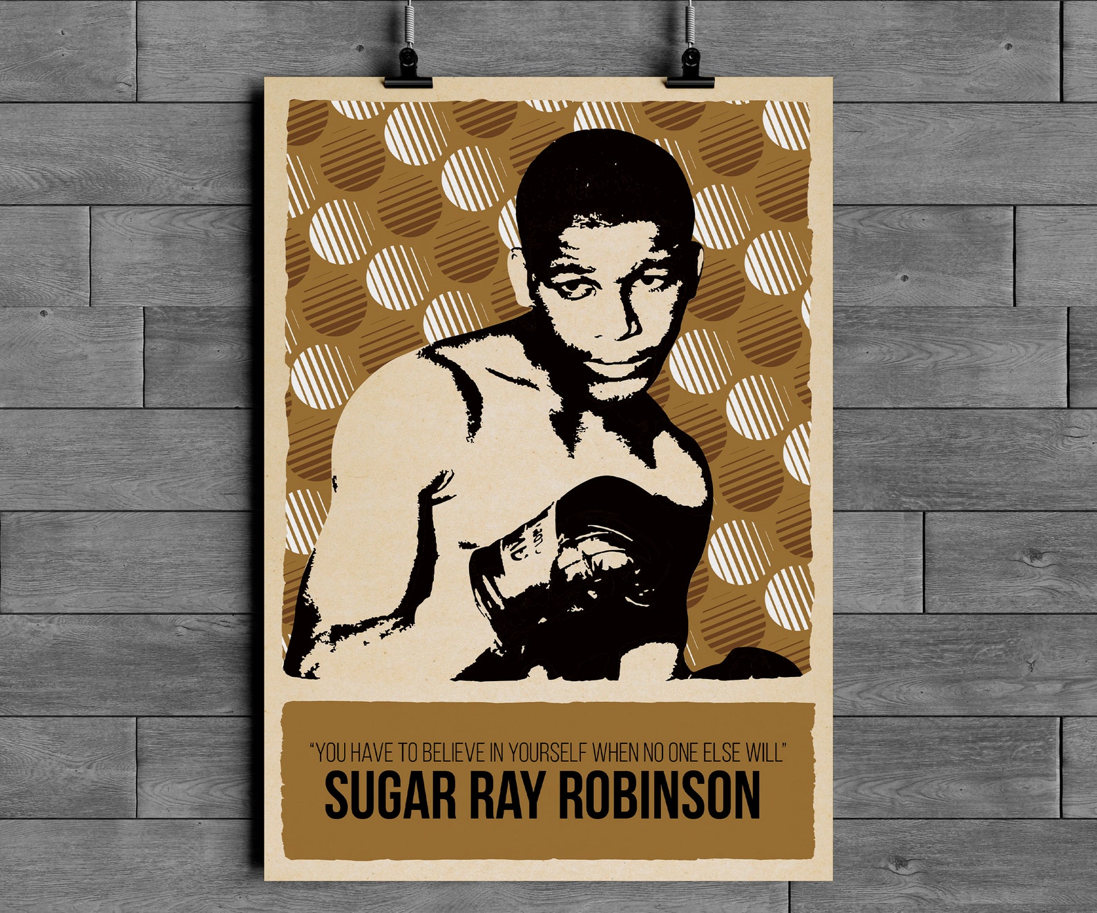 Sugar Ray Robinson Boxing Art Poster Print | Etsy