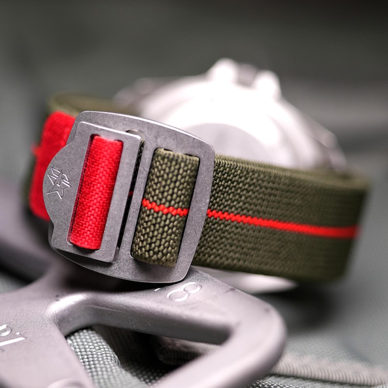 Riggerband M2 Elastic Watch Strap Cordura Laminate Parachute Webbing ...