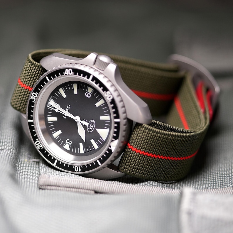 Riggerband M2 Elastic Watch Strap Cordura Laminate Parachute Webbing ...