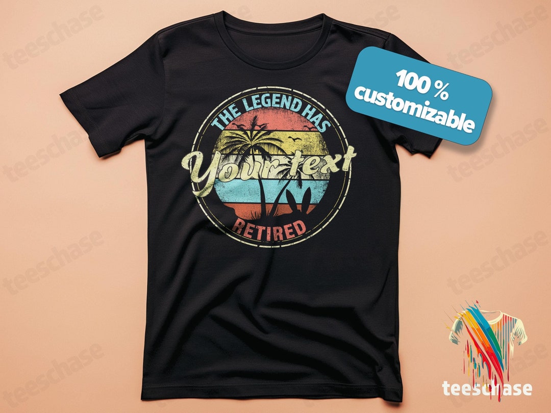 Personalized Retirement T-shirt Sweatshirt Hoodie the Legend Has ...