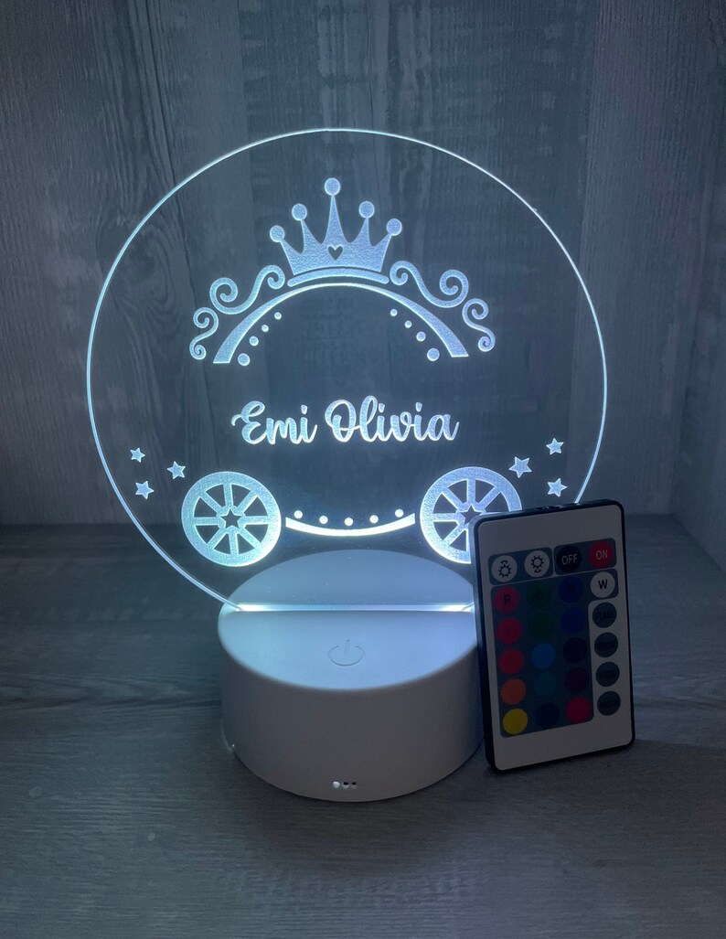Princess Carriage Night Light - Etsy