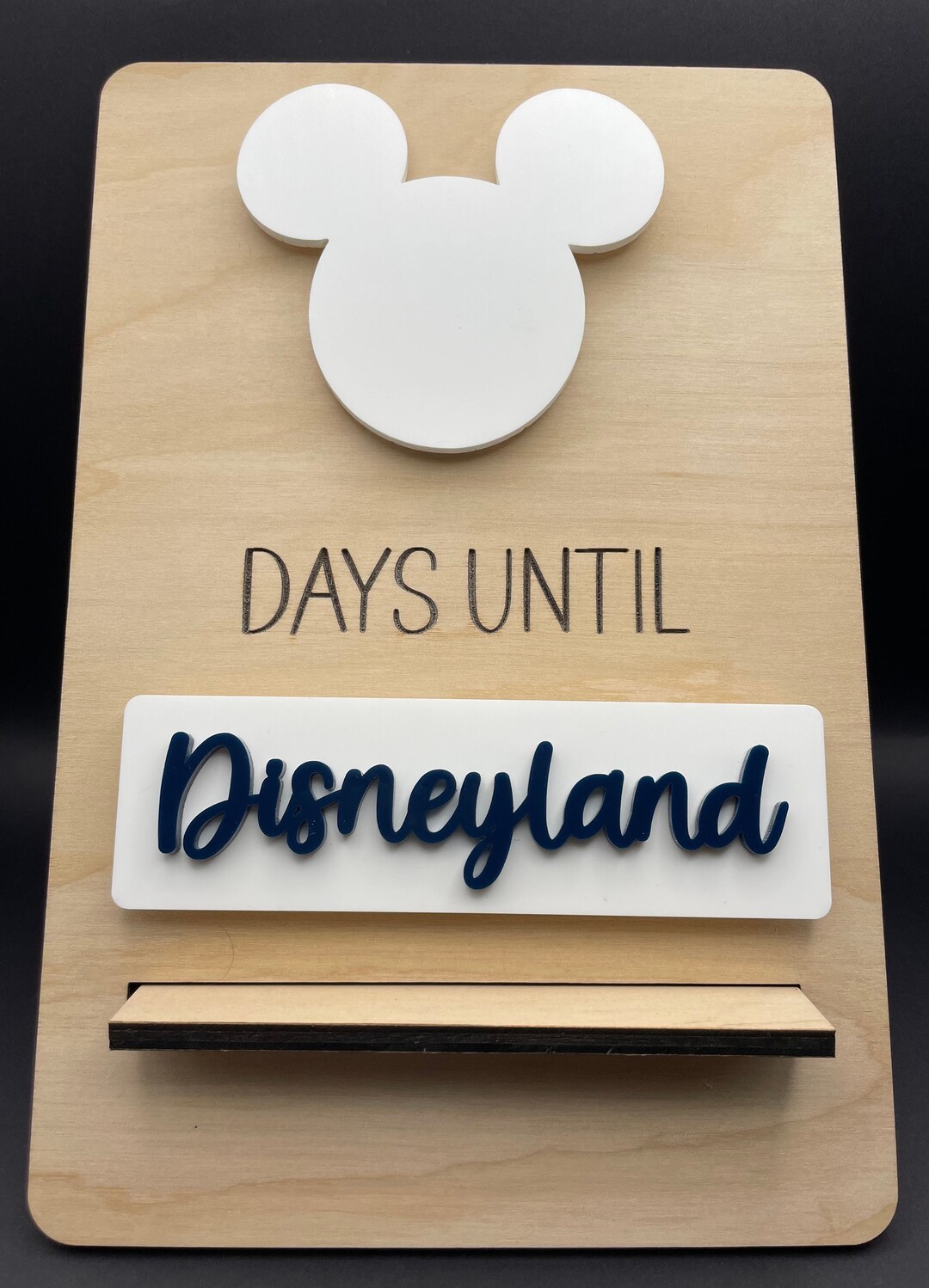 Countdown Sign - Interchangeable Dry Erase - Disney/disneyworld ...