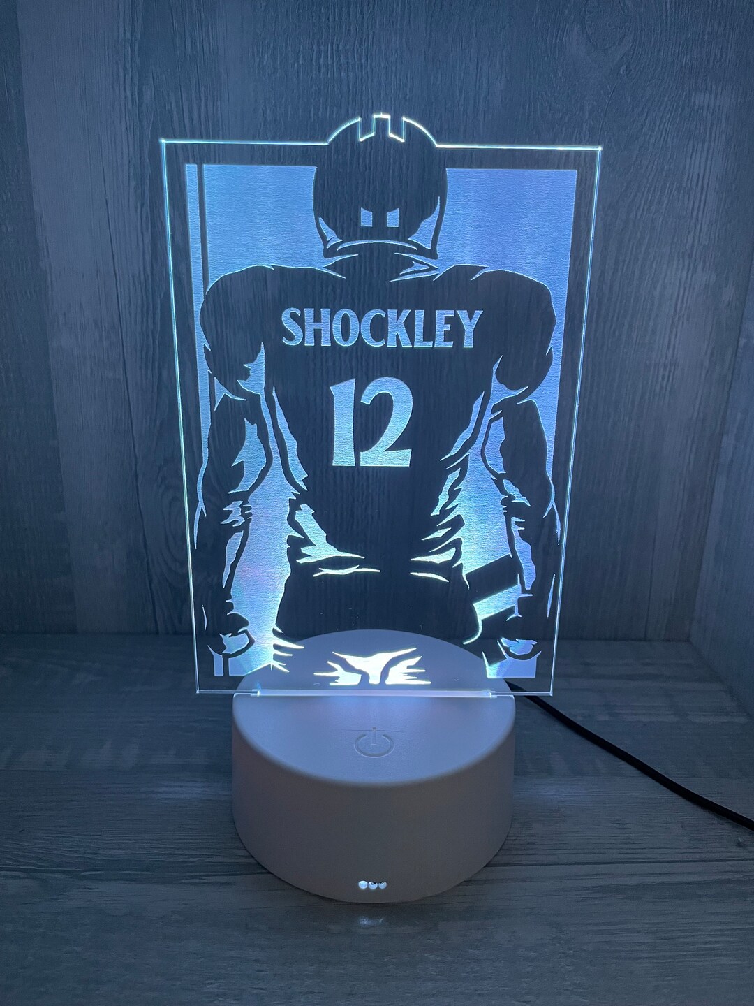 Football LED Lamp With Personalized Name - Etsy