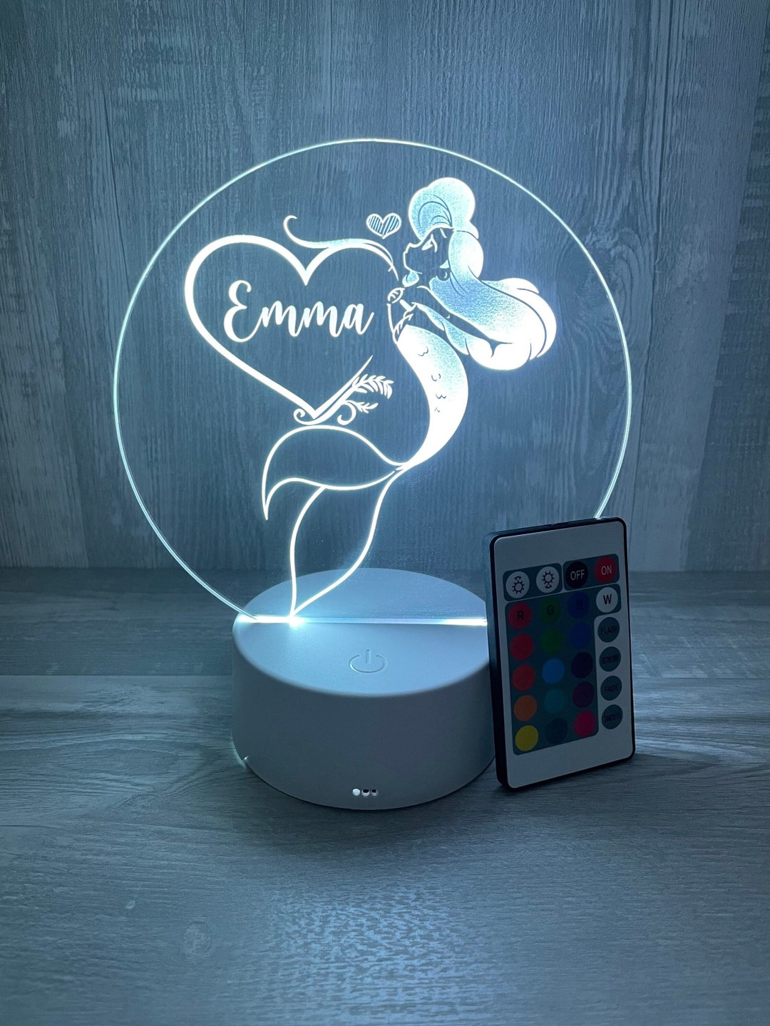 Mermaid LED Lamp - Etsy