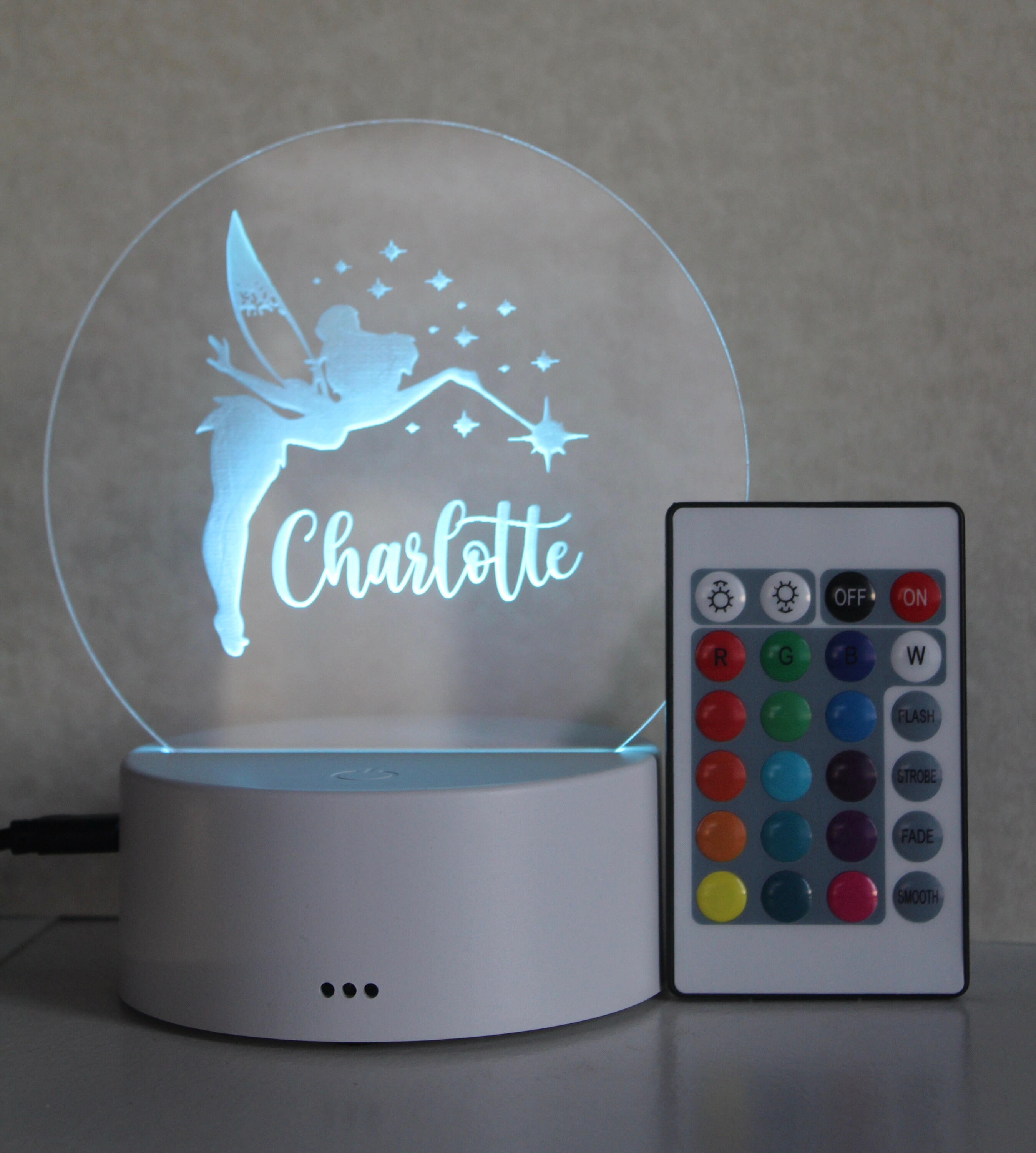 Fairy LED Night Light With Personalized Name - Etsy