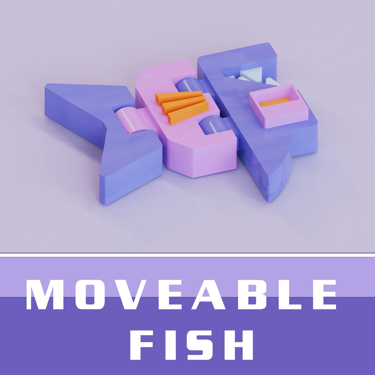 Moveable Fish for Keyspinner. 3D Piranha, Articulated Models for ...