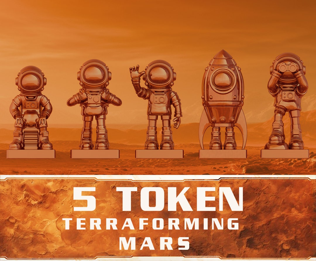 5 Terraforming Mars Token, 3D Printing Figures STL - Etsy