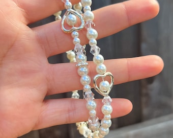 Pearl Silver Locket Necklace - Etsy