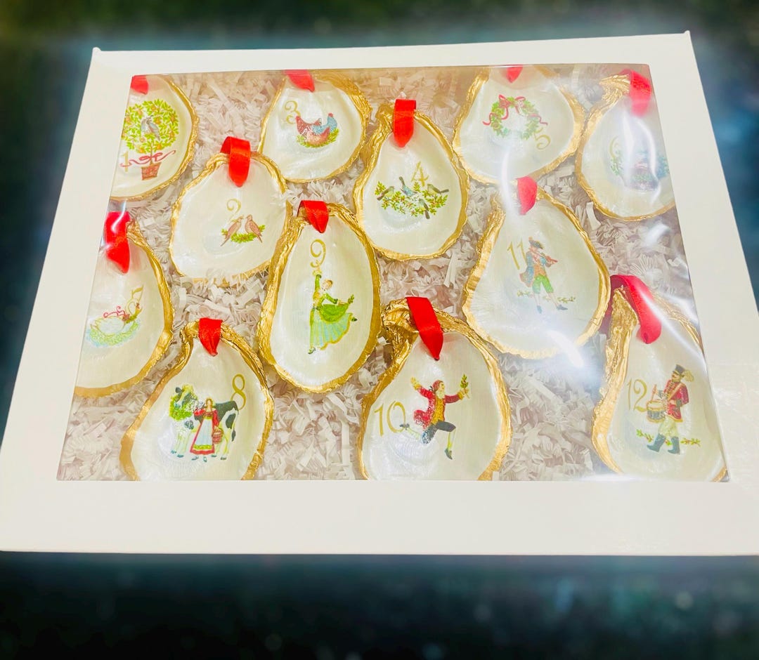 Twelve Days of Christmas Ornament Set, Christmas Ornaments, Ornament ...