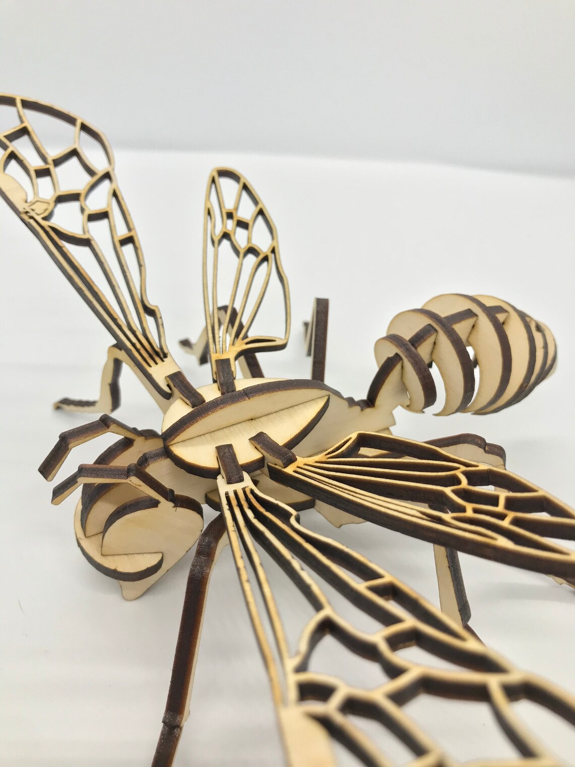 3D Laser Cut Bee Puzzle - Etsy