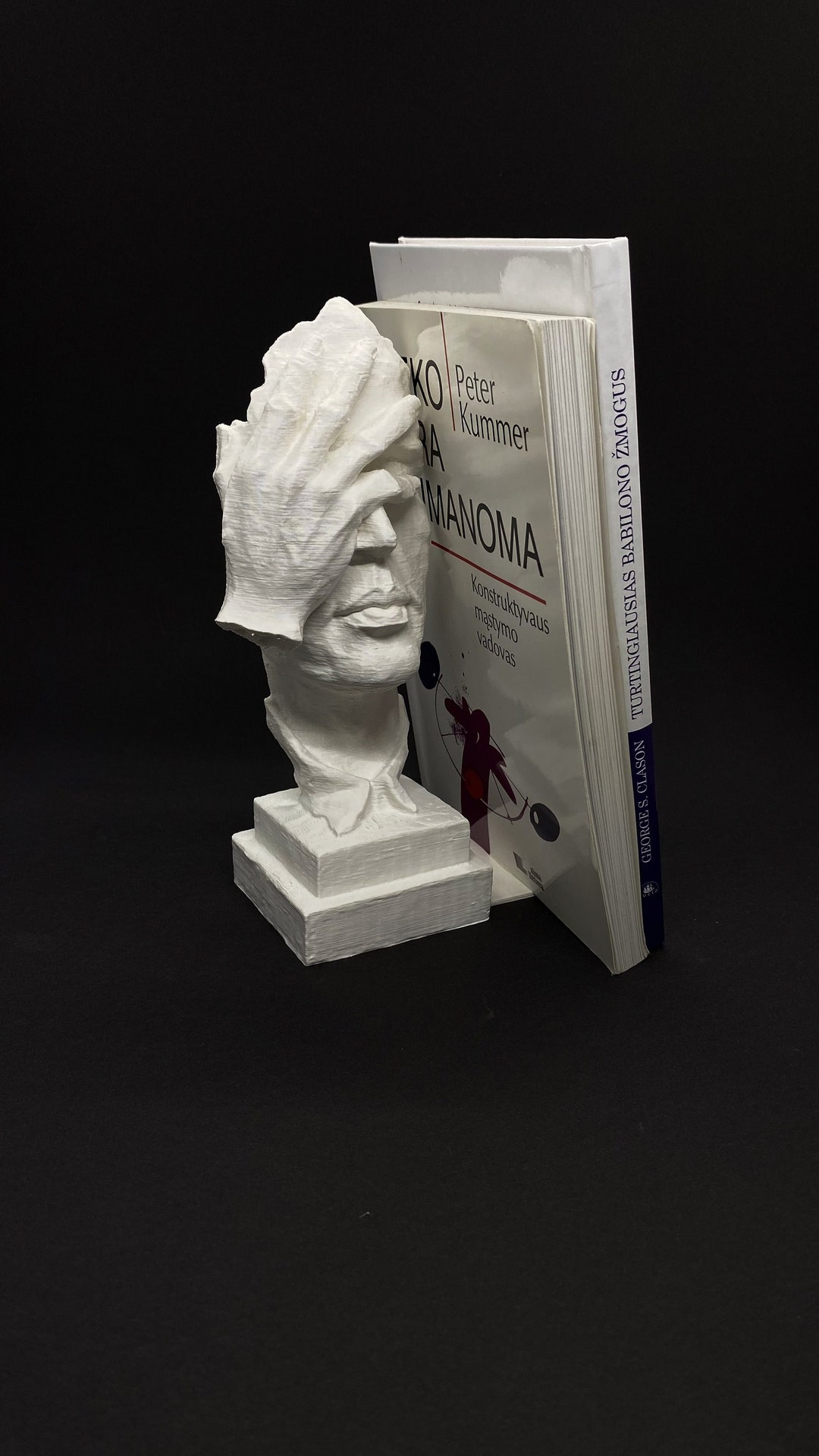 Face Statue Modern Bookend / 3D Printed - Etsy