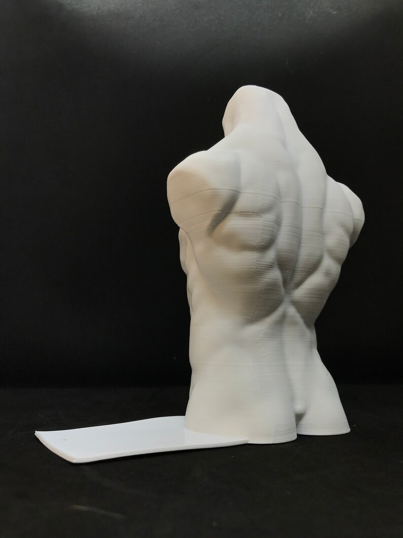 Male Torso Statue Bookend / 3D Printed - Etsy