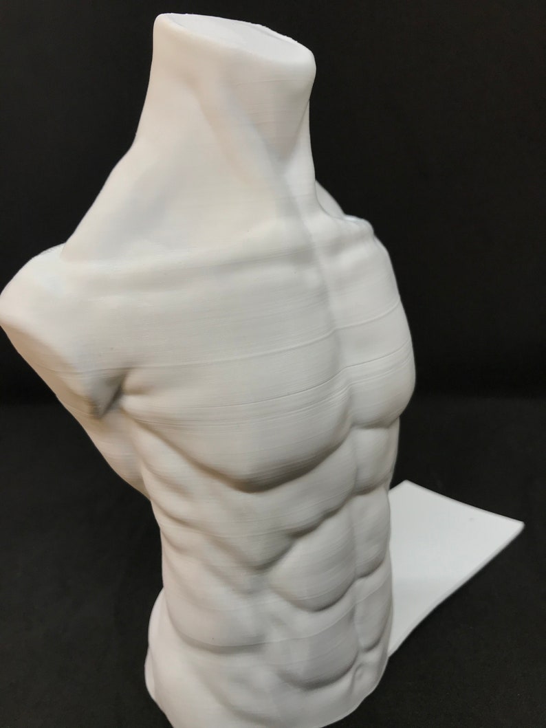 Male Torso Statue Bookend / 3D Printed - Etsy