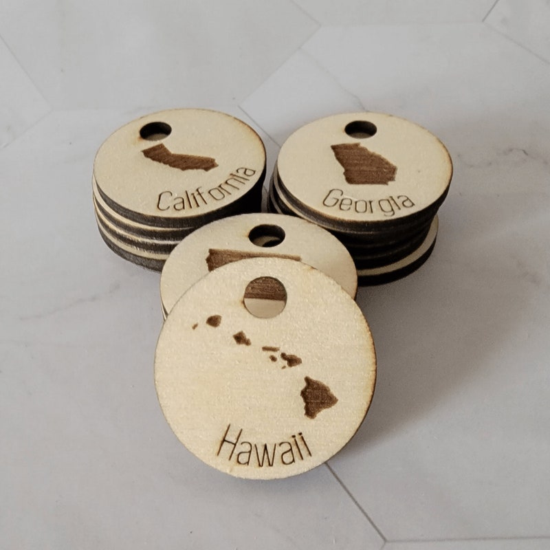 Travel Token Keychain - Etsy