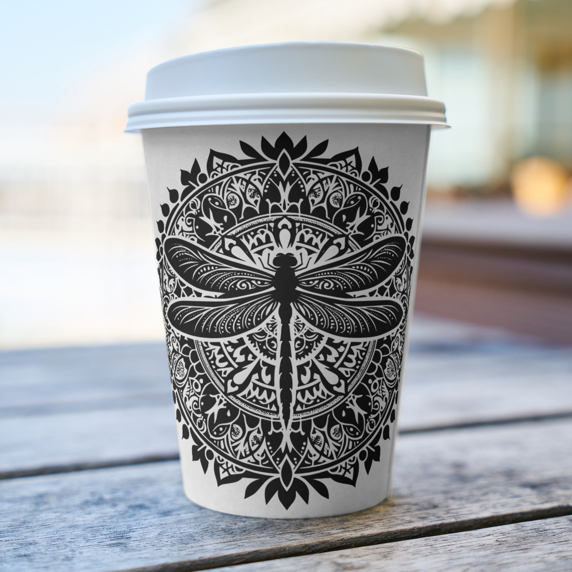 Intricate Circular Dragonfly Mandala Svg Png Dxf Pdf Jpg Insect SVG ...