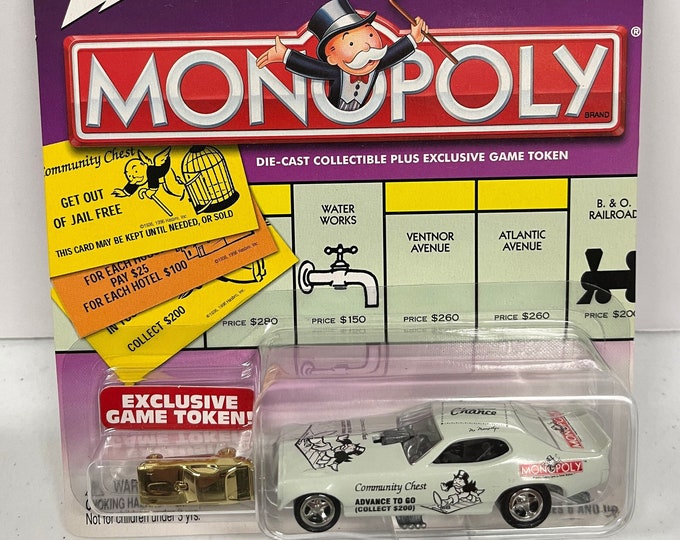 1971 Satellite Funny Car With Game Token - Monopoly - Johnny Lightning ...