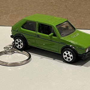 1976 VW Golf GTI MK1 Keychain Car Green Matchbox - Etsy