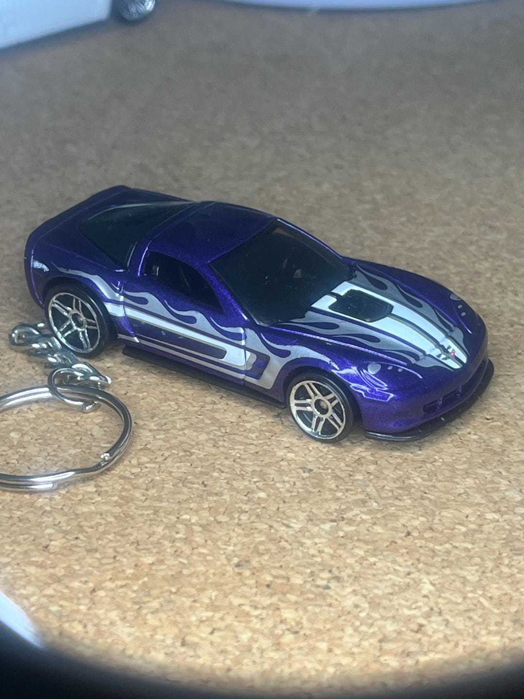 CHEVY Corvette C6 ZR1 Keychain Purple in Color Hot Wheels - Etsy
