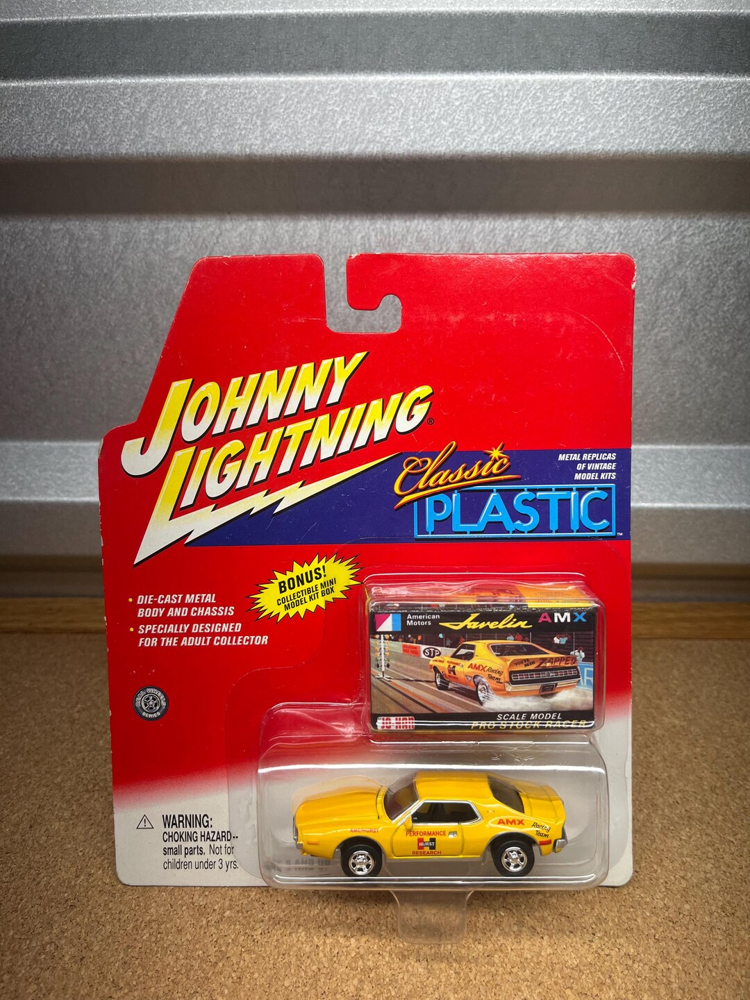 1972 AMC Javelin AMX Yellow With Bonus Mini Model Kit Box Johnny ...
