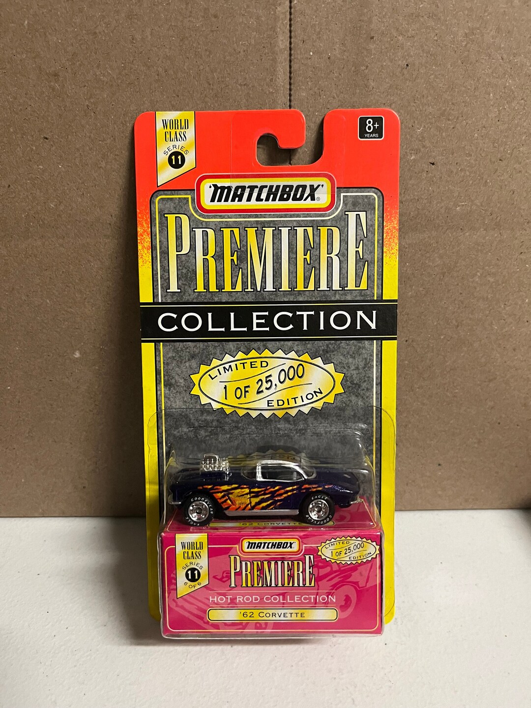 1962 Corvette Purple in Color Matchbox Premiere With Rubber Tires - Etsy