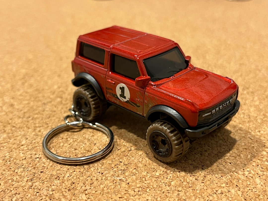 Ford Bronco Keychain Burgundy Red in Color Hot Wheels - Etsy