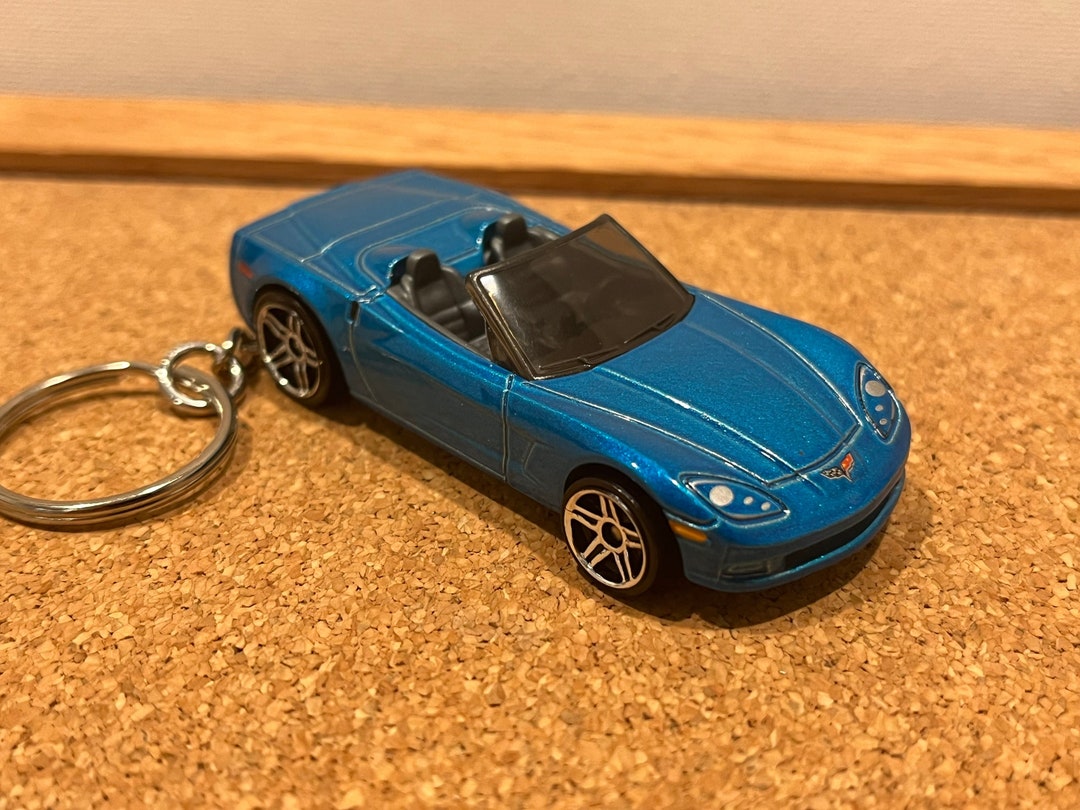 Corvette C6 Convertible Keychain Teal Blue Color Hot Wheels - Etsy