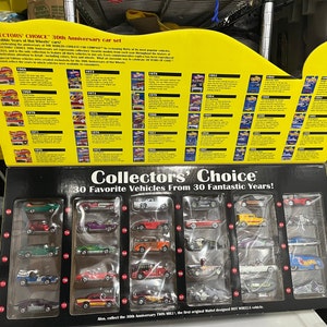 30 Years Hot Wheels Collectors Choice 1968 - 1998 - Etsy