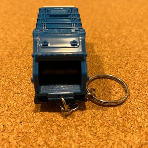Garbage Truck Keychain Blue and White in Color Matchbox - Etsy