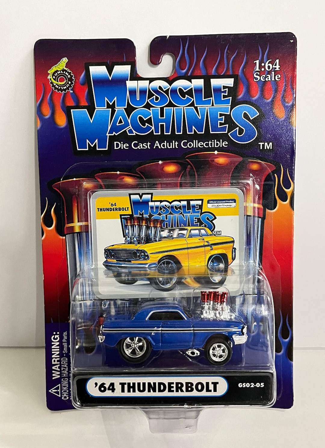 1964 Ford Thunderbolt - Blue - Muscle Machines - 1/64 - Etsy