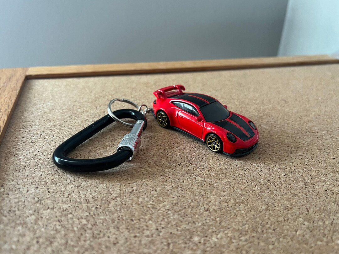 Porsche 911 GT3 Red in Color Custom Keychain - Etsy