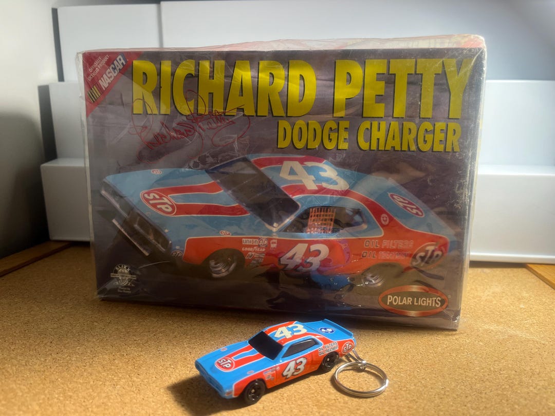 Richard Petty Model Kit 1/25 and Keychain Set DODGE 1974 Charger - Etsy