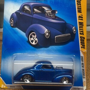 1941 Willys Coupe Blue Hot Wheels 1/64 Scale - Etsy