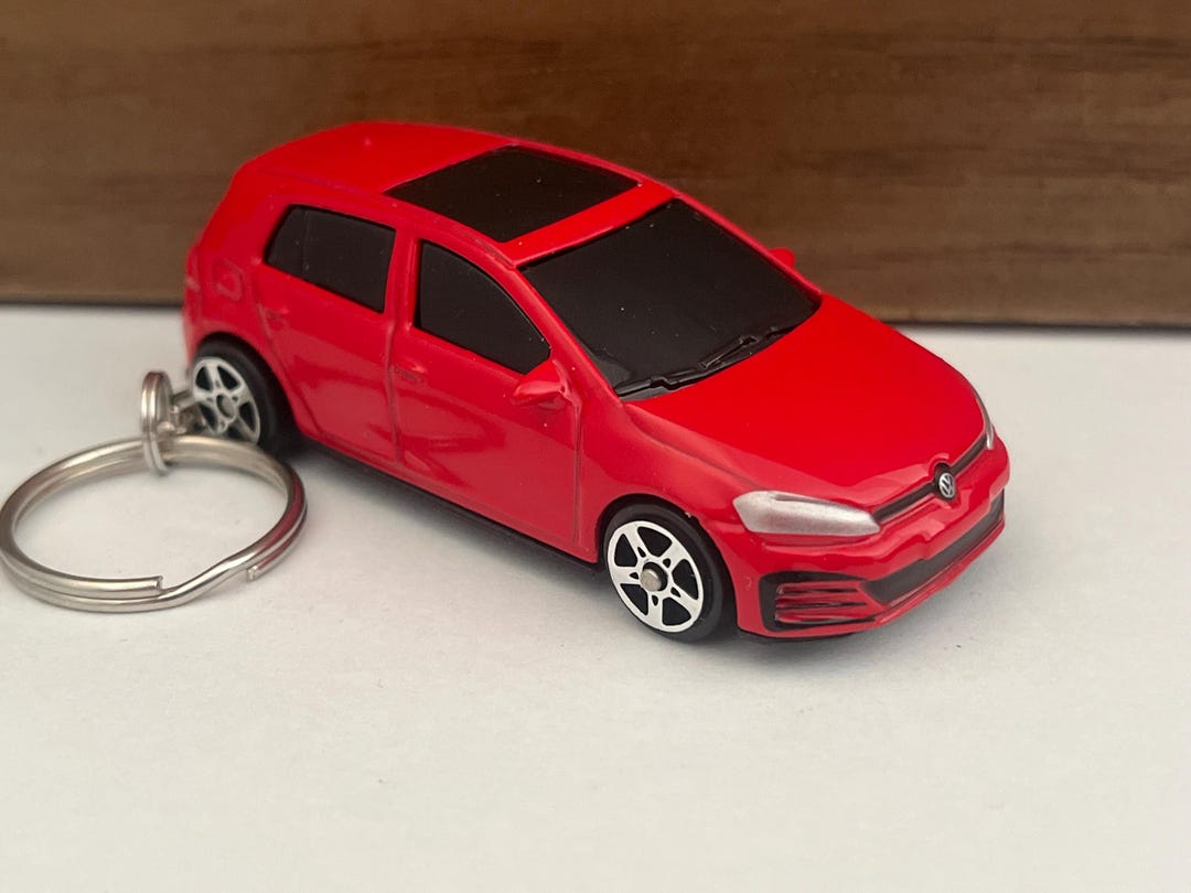 VW Golf GTI Keychain Red Car - Etsy