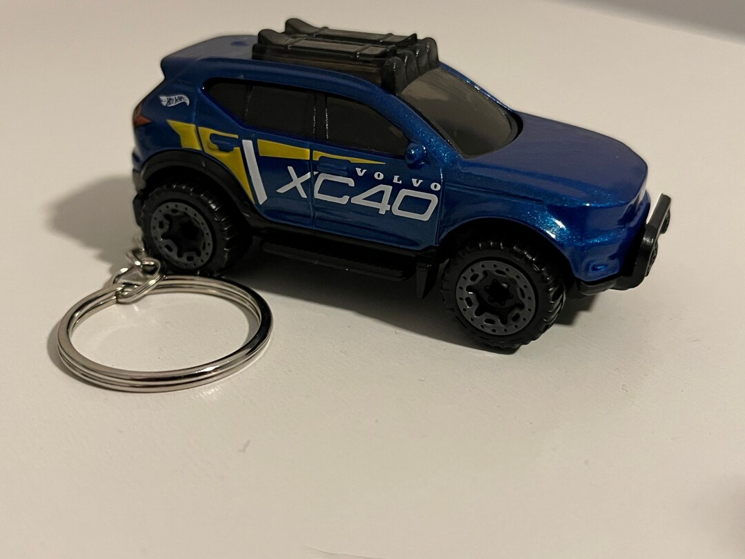 VOLVO XC40 Recharge Keychain Key Chain Blue in Color Hot Wheels - Etsy