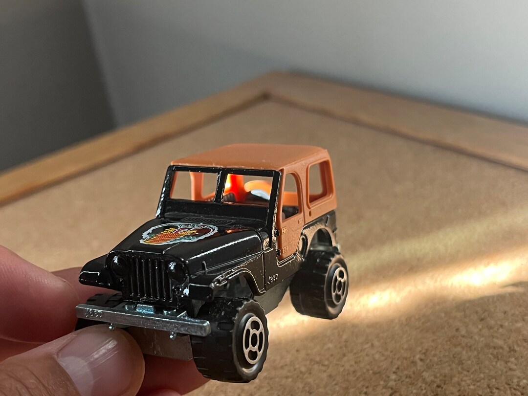 Majorette Jeep CJ 1/54 Scale Black - Etsy