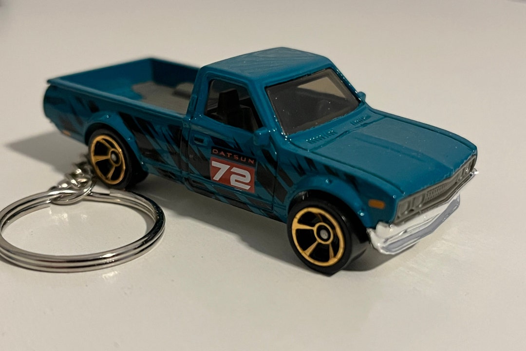 Datsun 620 Pick-up Truck Keychain Key Chain Teal Green Color Hot Wheels ...