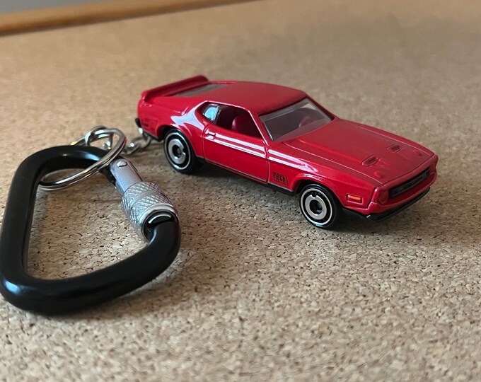 1971 Mustang Mach 1 Red Custom Made Keychain Hot Wheels - Etsy