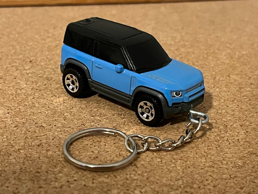 Land Rover Defender Blue in Color Keychain - Hot Wheels Matchbox - Etsy
