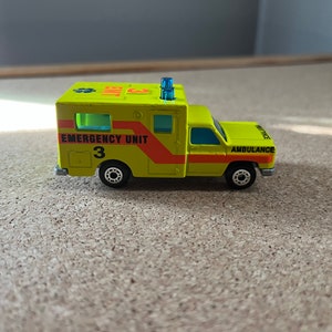 Matchbox 1977 Ambulance Yellow - Etsy