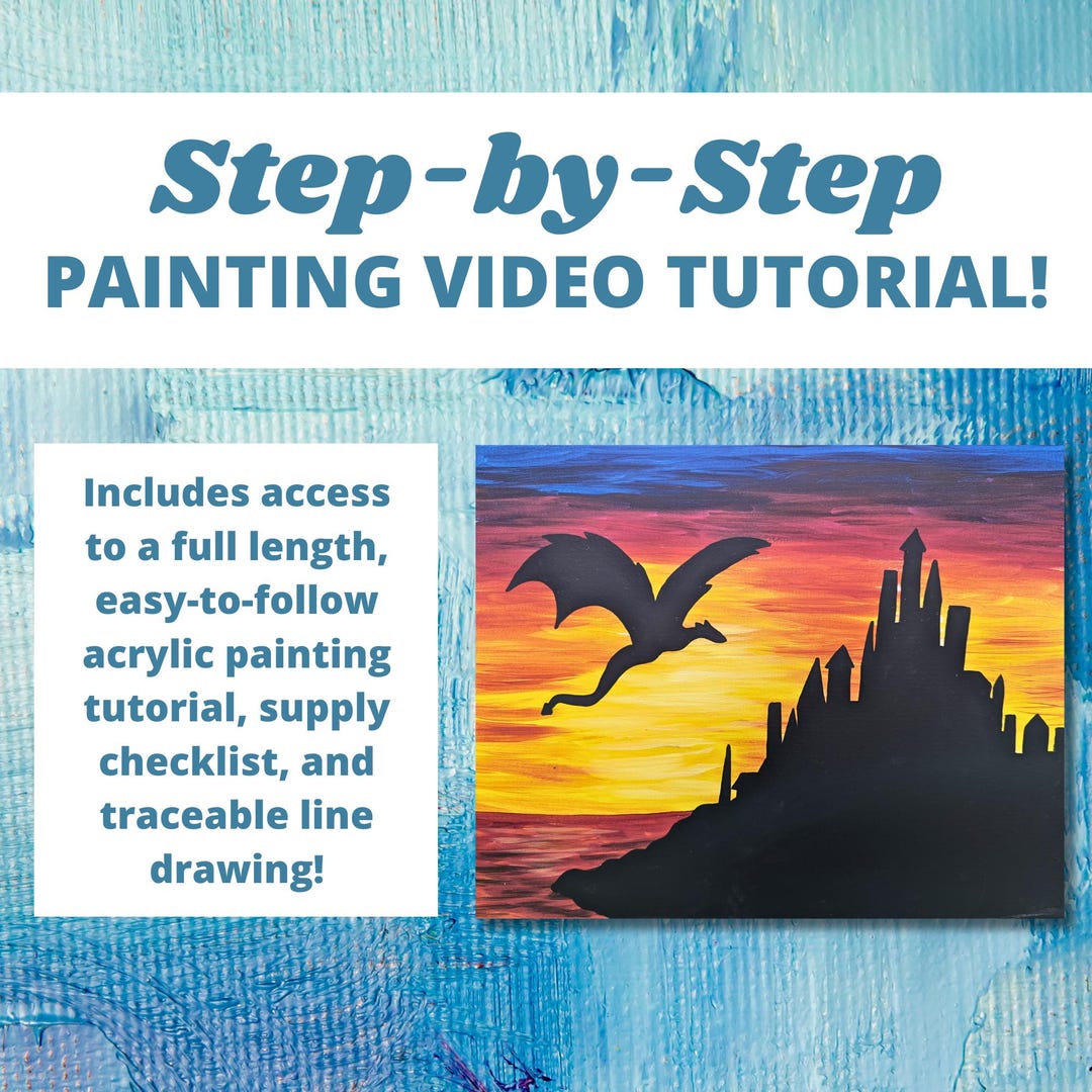 Dragon Painting Video Tutorial - Step-by-step Painting - DYI Paint ...