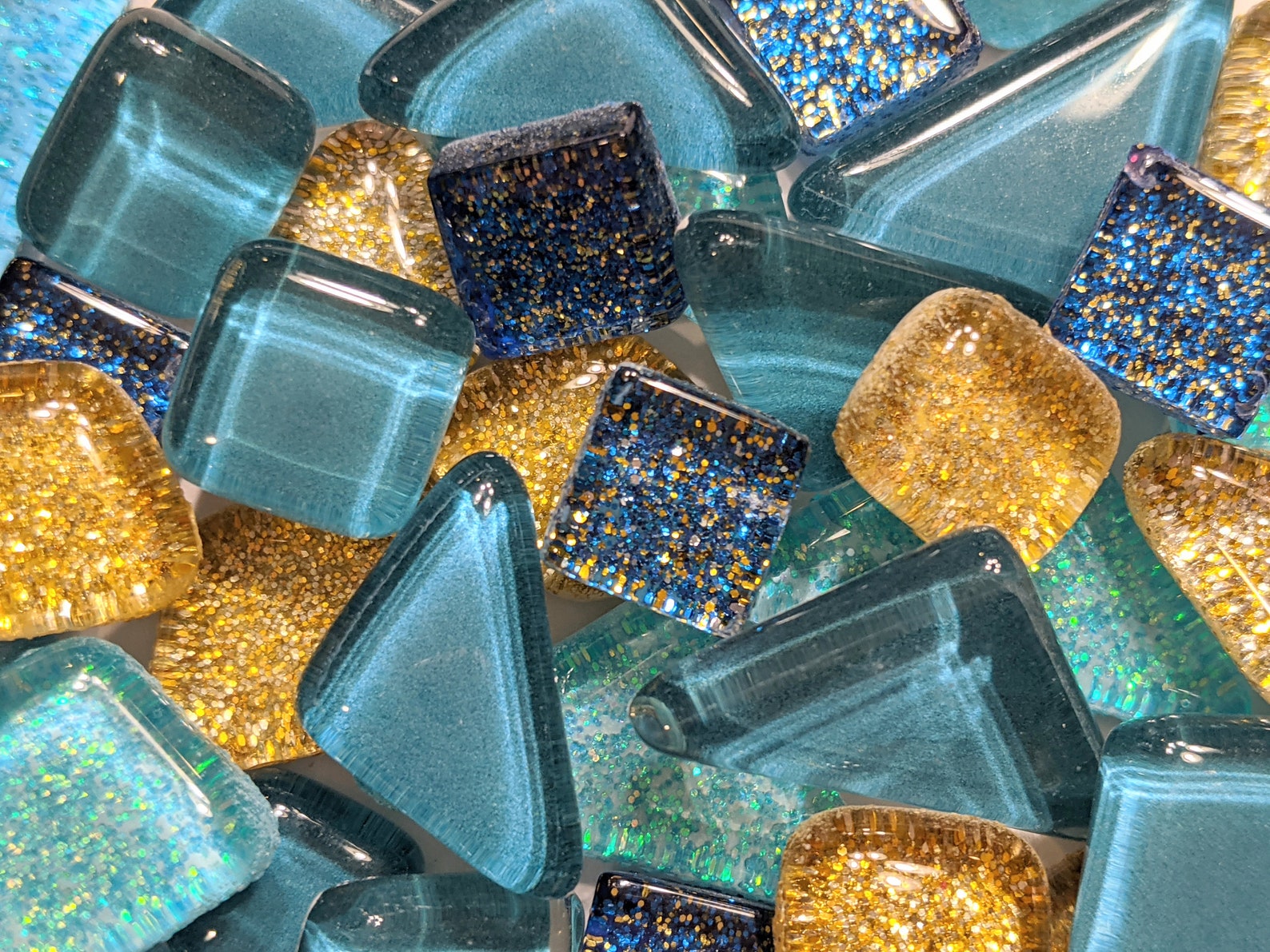 Assorted Mosaic Tiles by Color Scheme 50 TILES 1/5 - Etsy