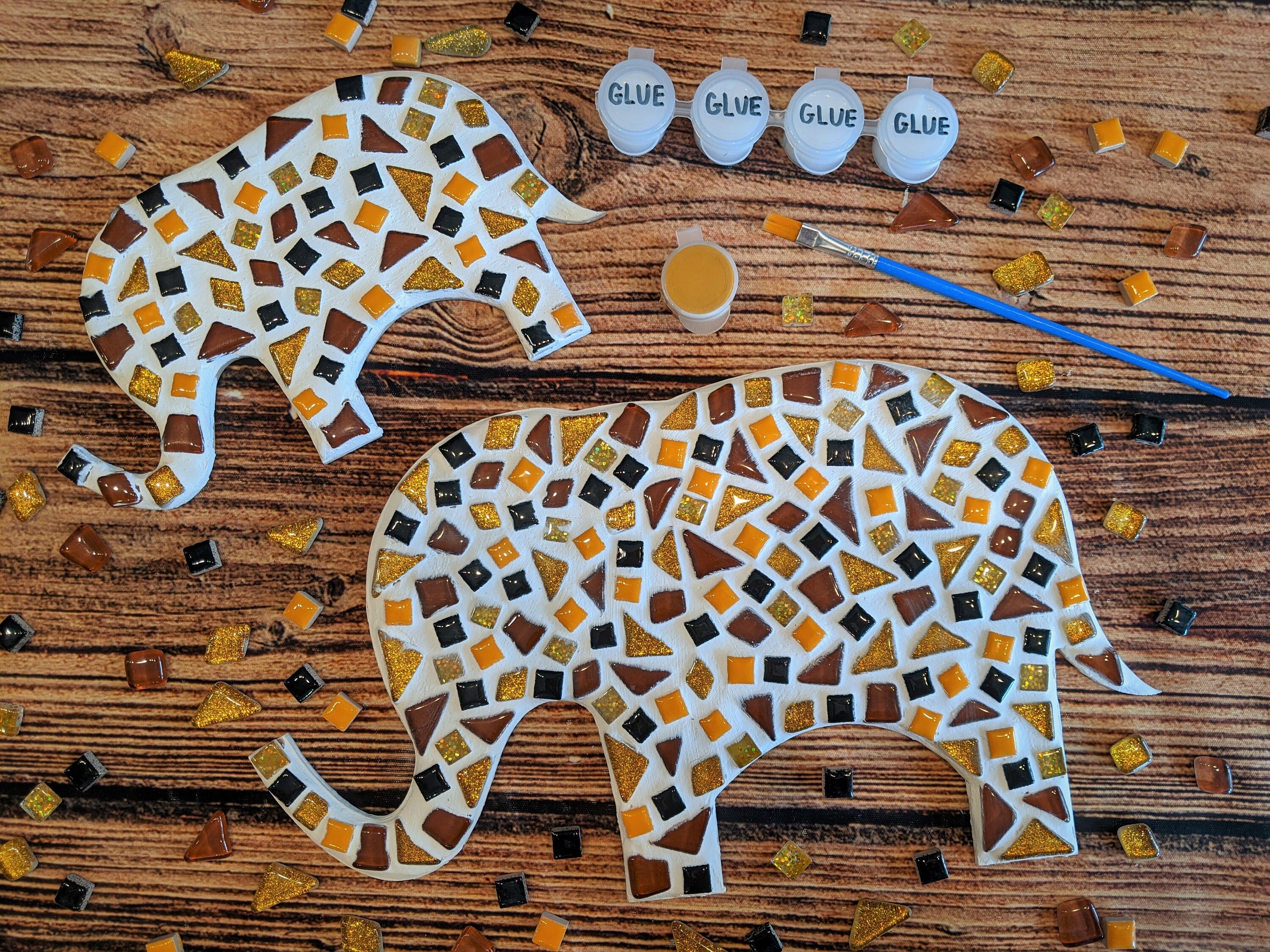 Elephant Mosaic Kit Craft Kit DIY Kit for Adults Craft Kit - Etsy