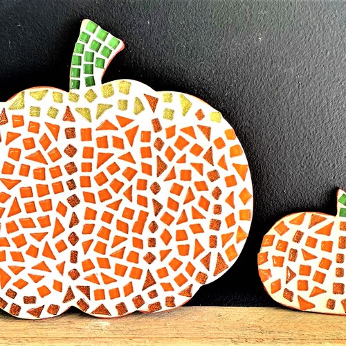 Pumpkin Mosaic Kit Craft Kit DIY Kit for Adults Craft Kit - Etsy