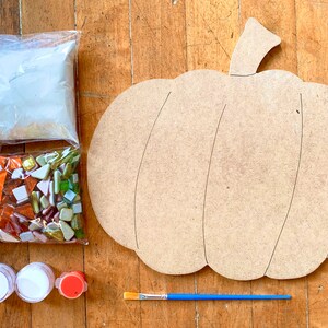 Pumpkin Mosaic Kit, Craft Kit, DIY Kit for Adults, Craft Kit for Kids ...