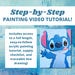 Stitch Acrylic Painting Video Tutorial - DIY Paint Party (digital ...