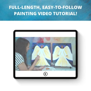 Angel Painting Video Tutorial - Step-by-step Painting - DYI Paint Party ...