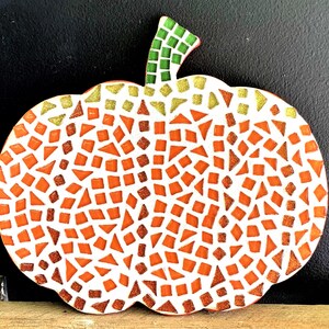 Pumpkin Mosaic Kit, Craft Kit, DIY Kit for Adults, Craft Kit for Kids ...
